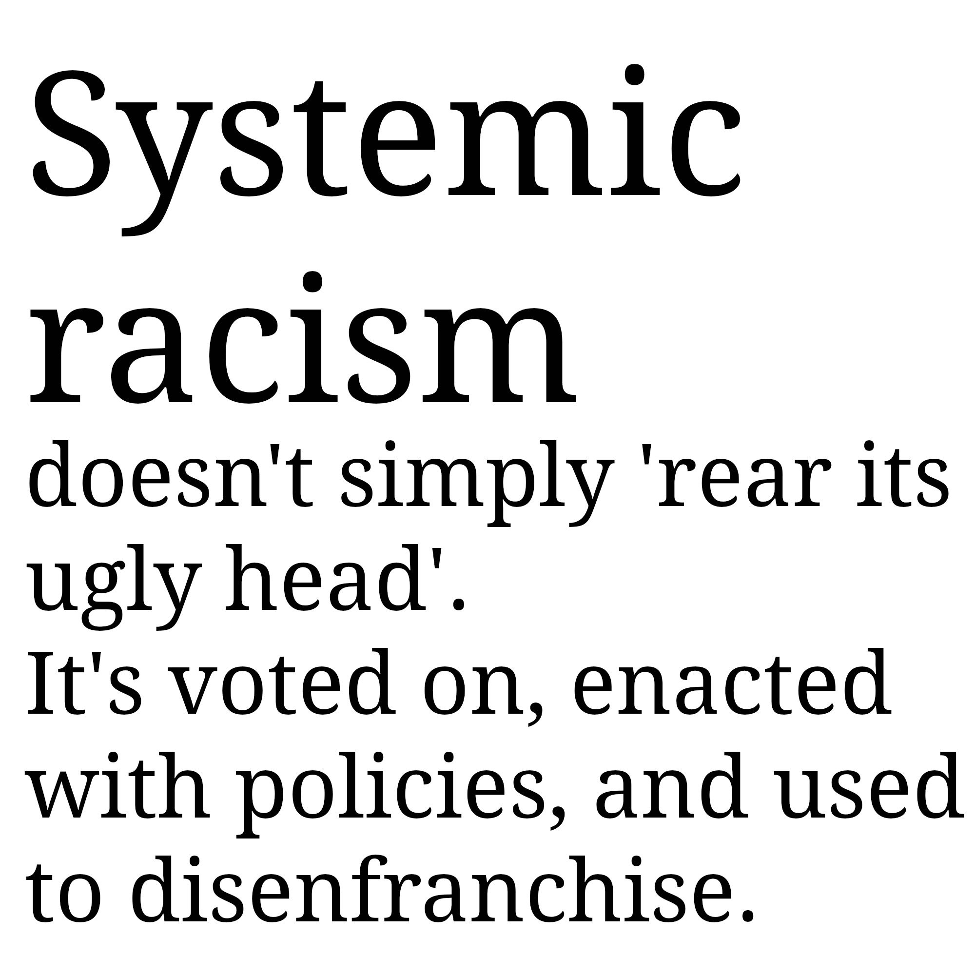 Systemic Solutions to America's Systemic Racism Problem